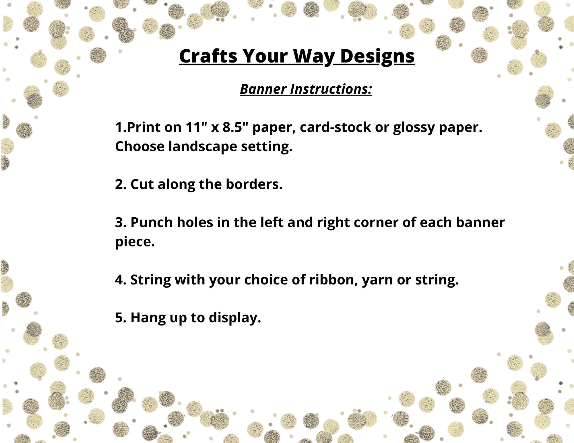 Printable CUSTOM Banner-instant Download-colorful Design Diy-party ...