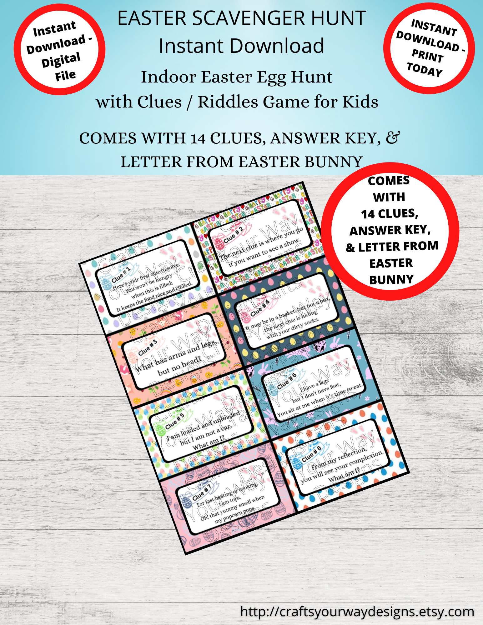 Easter Scavenger Hunt for Kids - Indoor Easter Scavenger Hunt for Kids ...