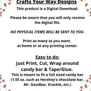 PRINTABLE CHOCOLATE LOVERS Candy Bar Wrappers-gift Ideas-party - Etsy