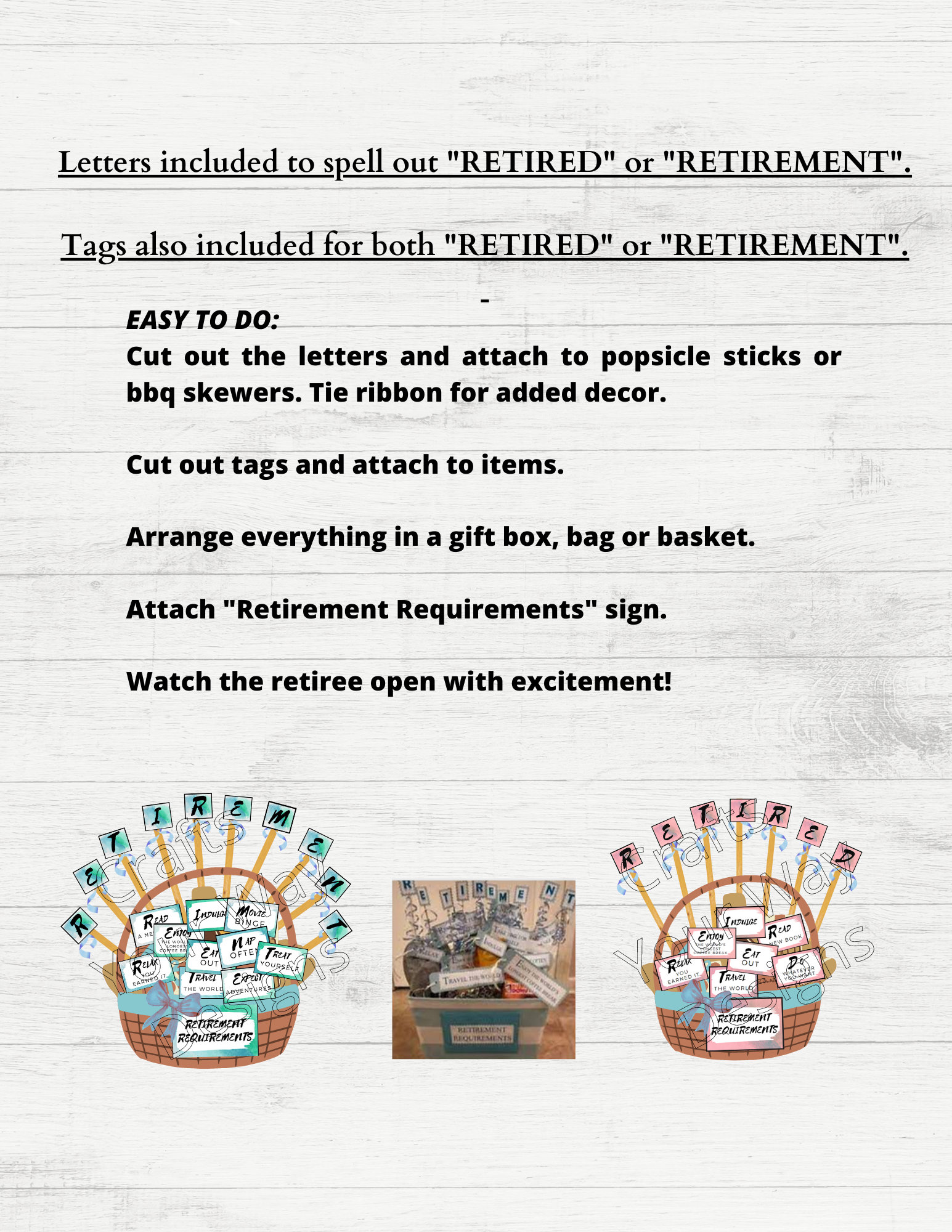RETIREMENT Survival Kit, RETIREMENT Care Package, Gift Tags, Retirement ...