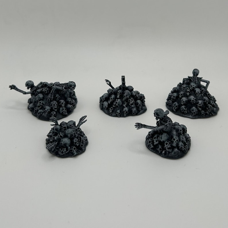 28mm Painted Skeleton Piles Dungeon Bones Set / Hand Painted Miniatures ...