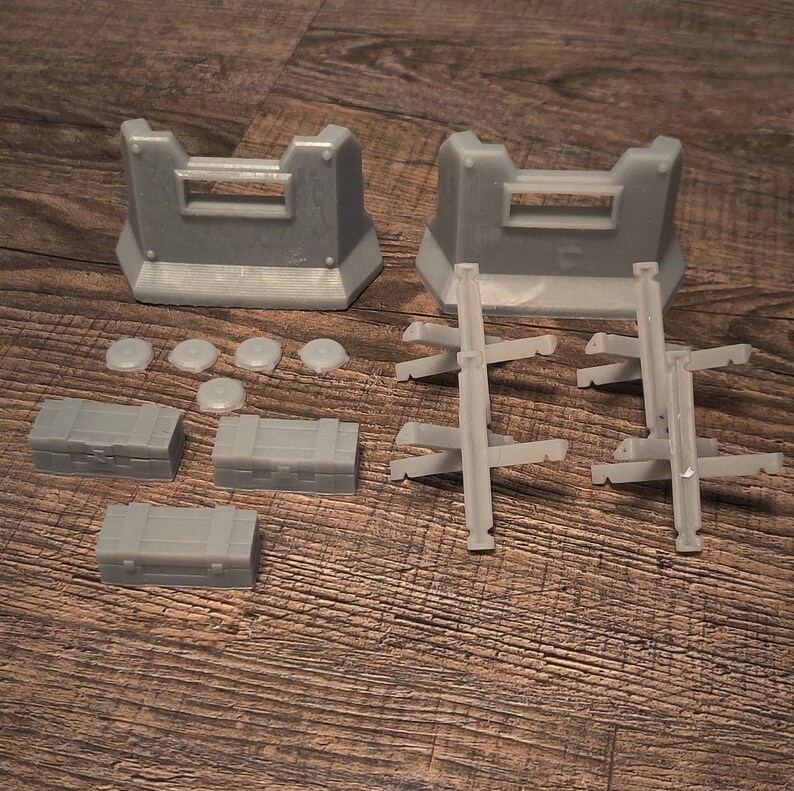 28mm Bunker Set / Tabletop Terrain Miniatures for Dnd Pathfinder ...