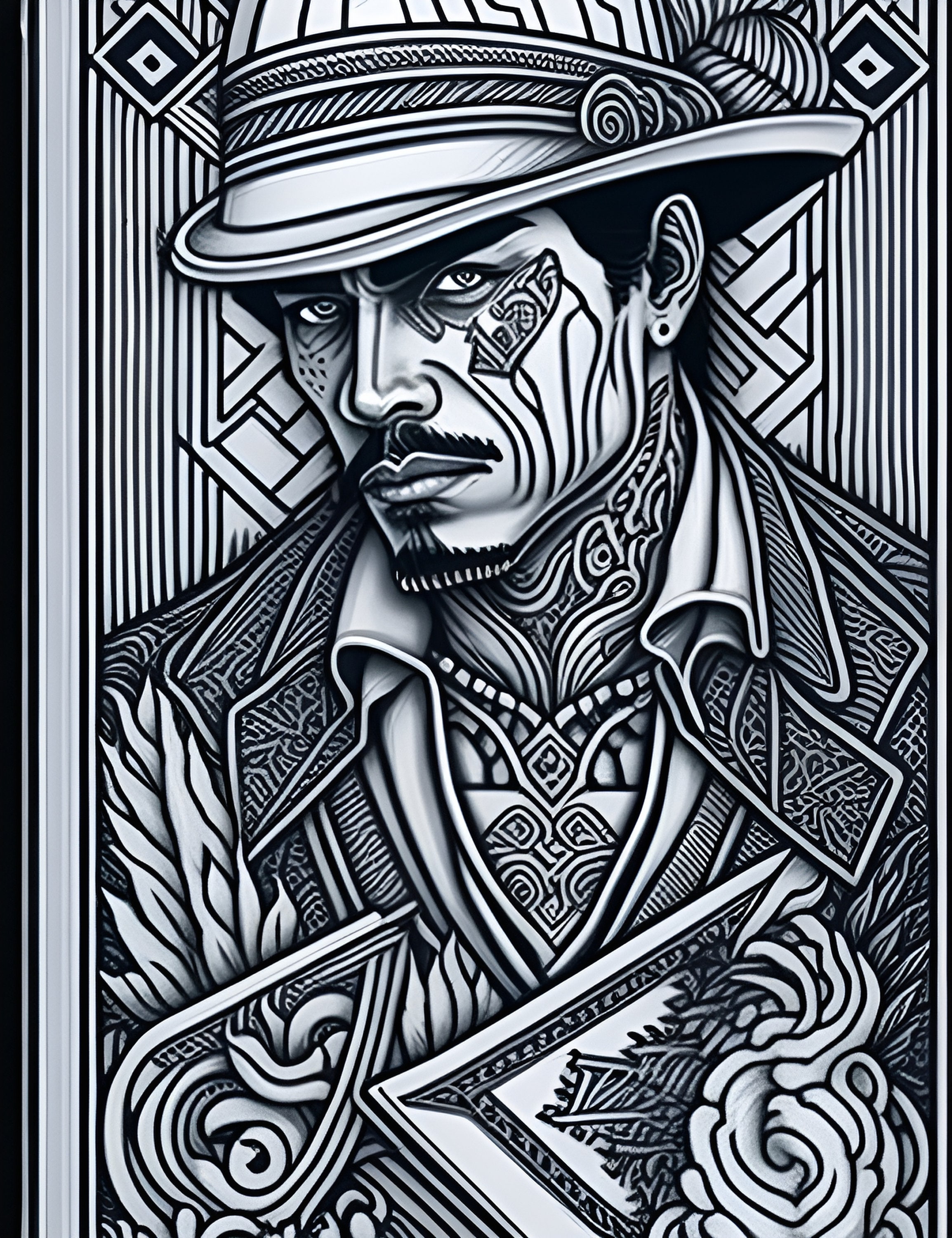 Chicano Old School Pachuco Coloring - Etsy