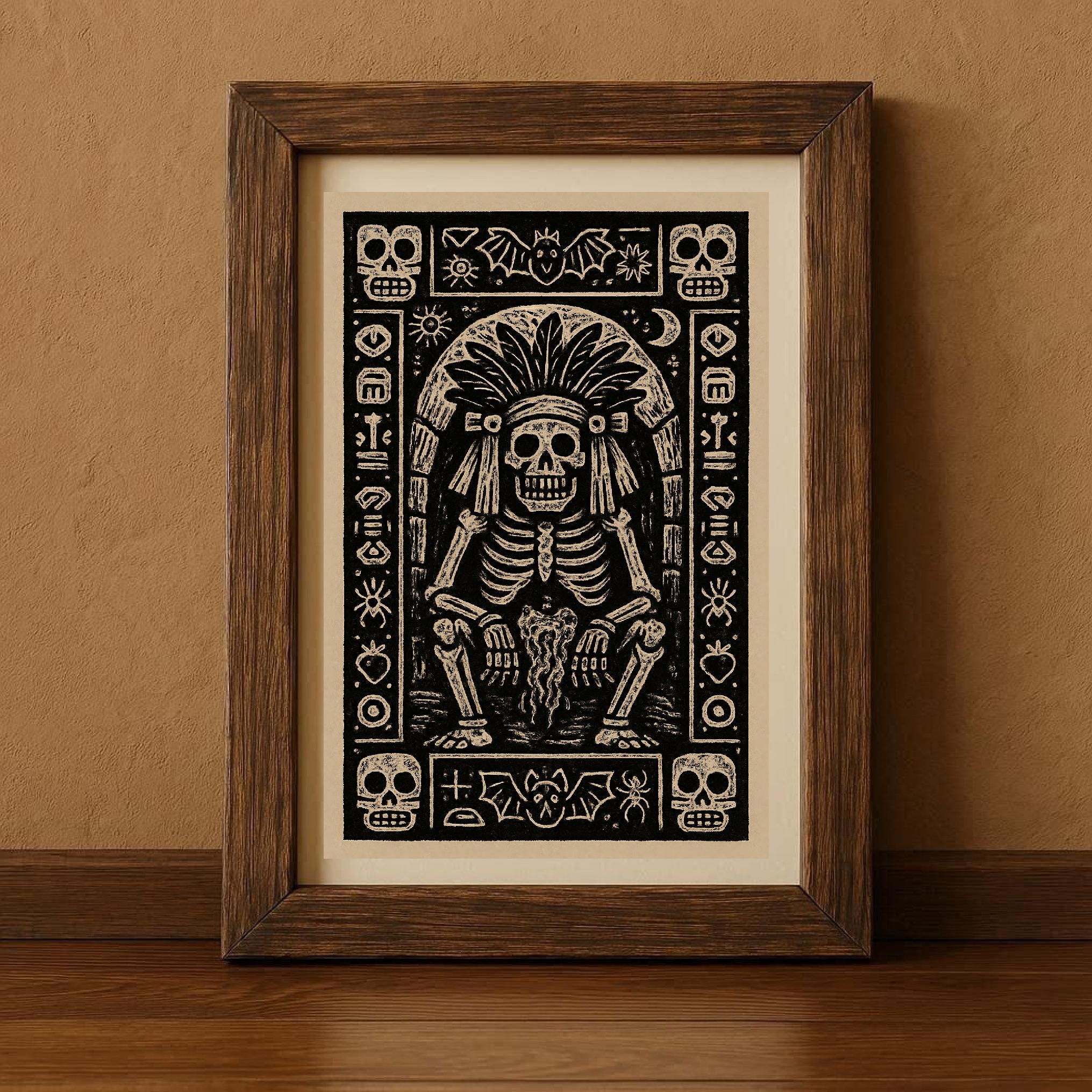 Mictlantecuhtli Aztec Death God Lord of Mictlan Azteca Afterlife ...