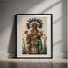 Aztec Goddess XOCHIQUETZAL Flower and Feather Deity Mexica Art Download ...