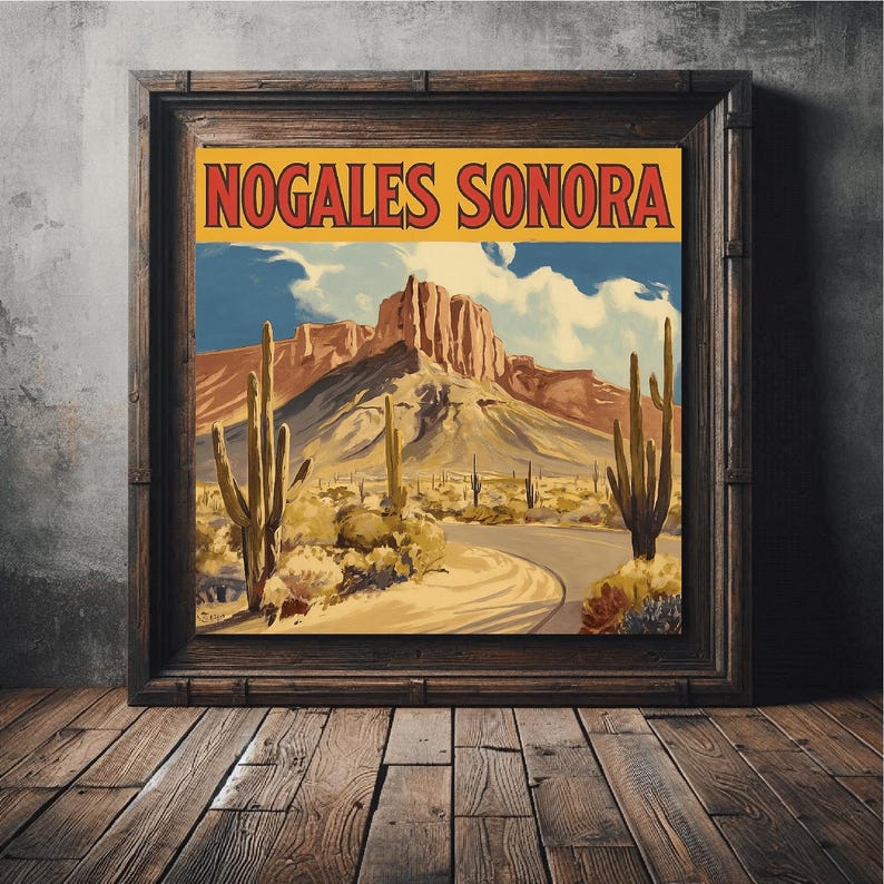 Nogales Sonora Travel Poster - Etsy