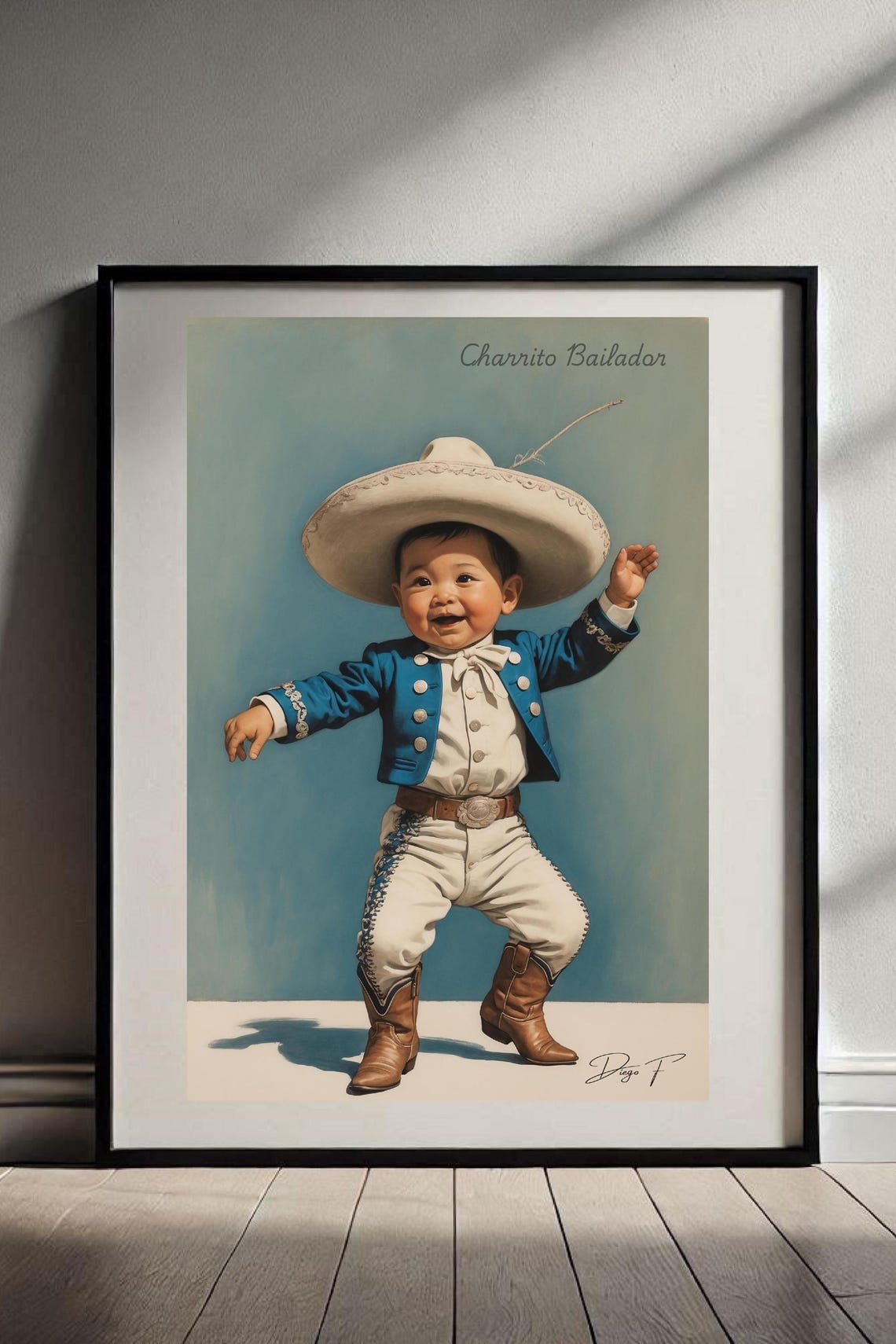 Mexican Baby Charro Vintage Inspired Home Decor Download - Etsy