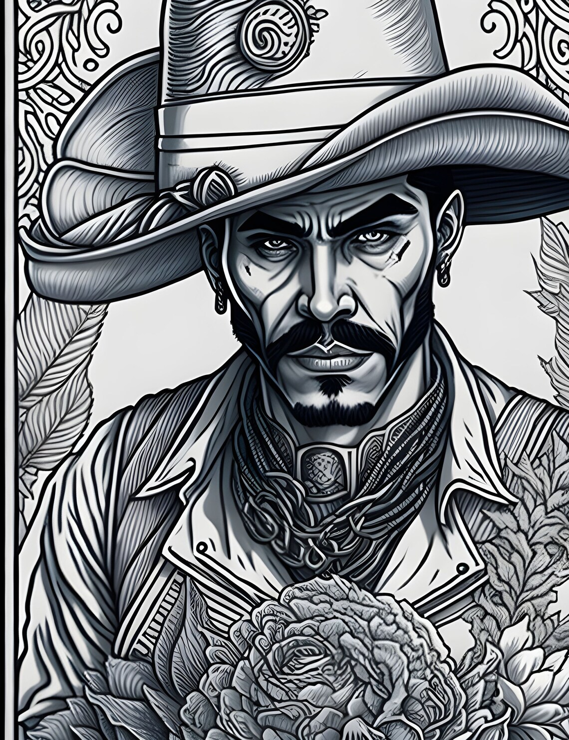 Chicano Old School Pachuco Coloring - Etsy