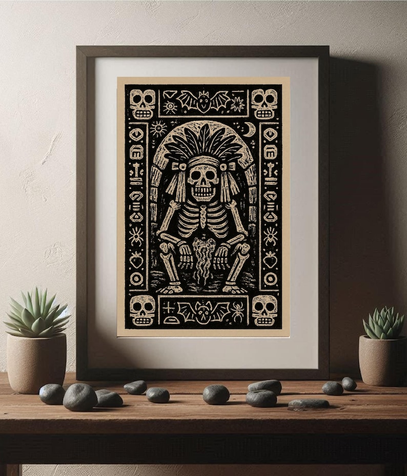 Mictlantecuhtli Aztec Death God Lord of Mictlan Azteca Afterlife ...