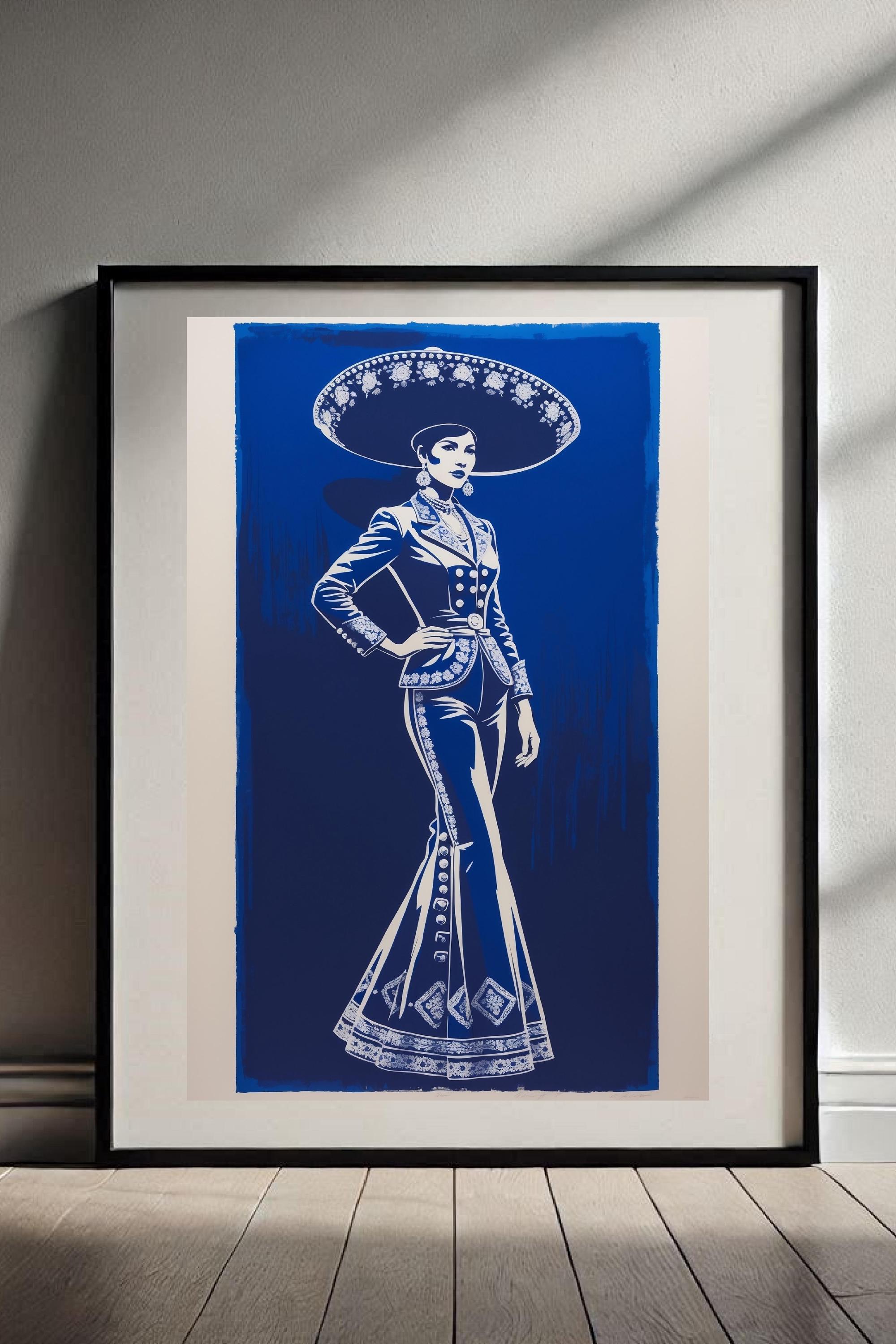 Mexican Charra Elegant Art Print Download - Etsy
