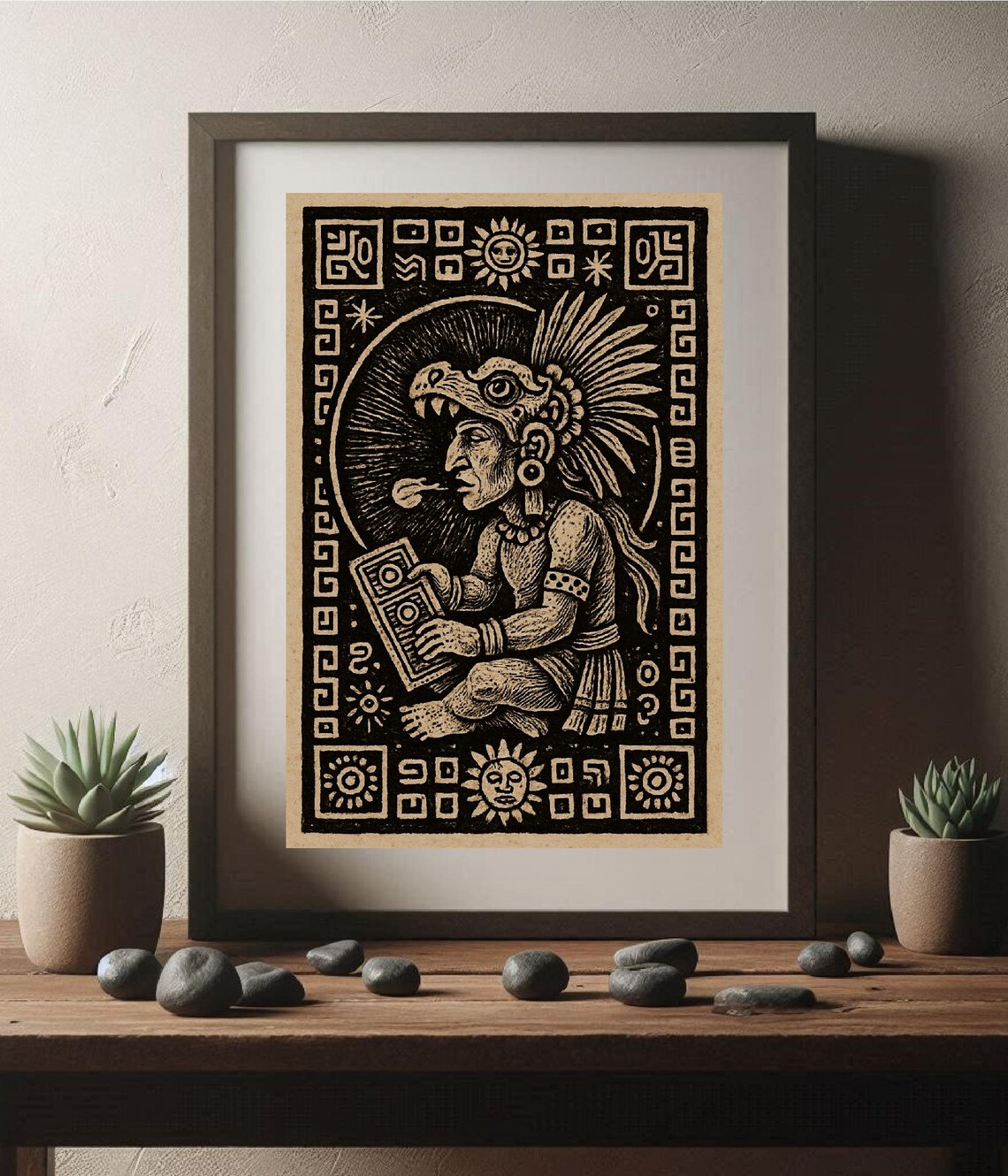 Cipactonal Aztec Creator God Mesoamerican Print Download - Etsy