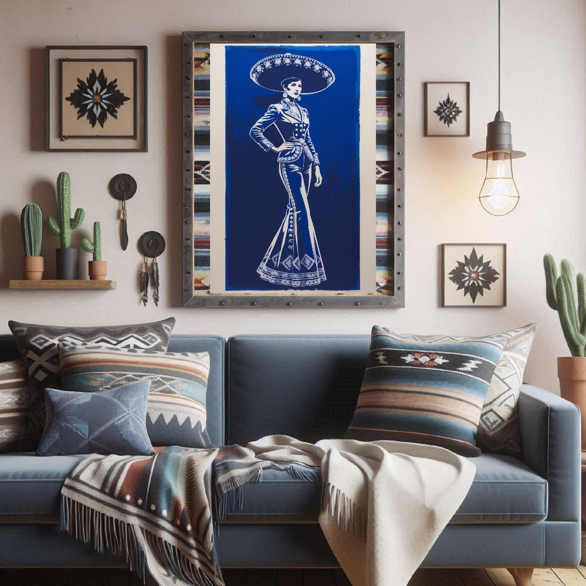 Mexican Charra Elegant Art Print Download - Etsy