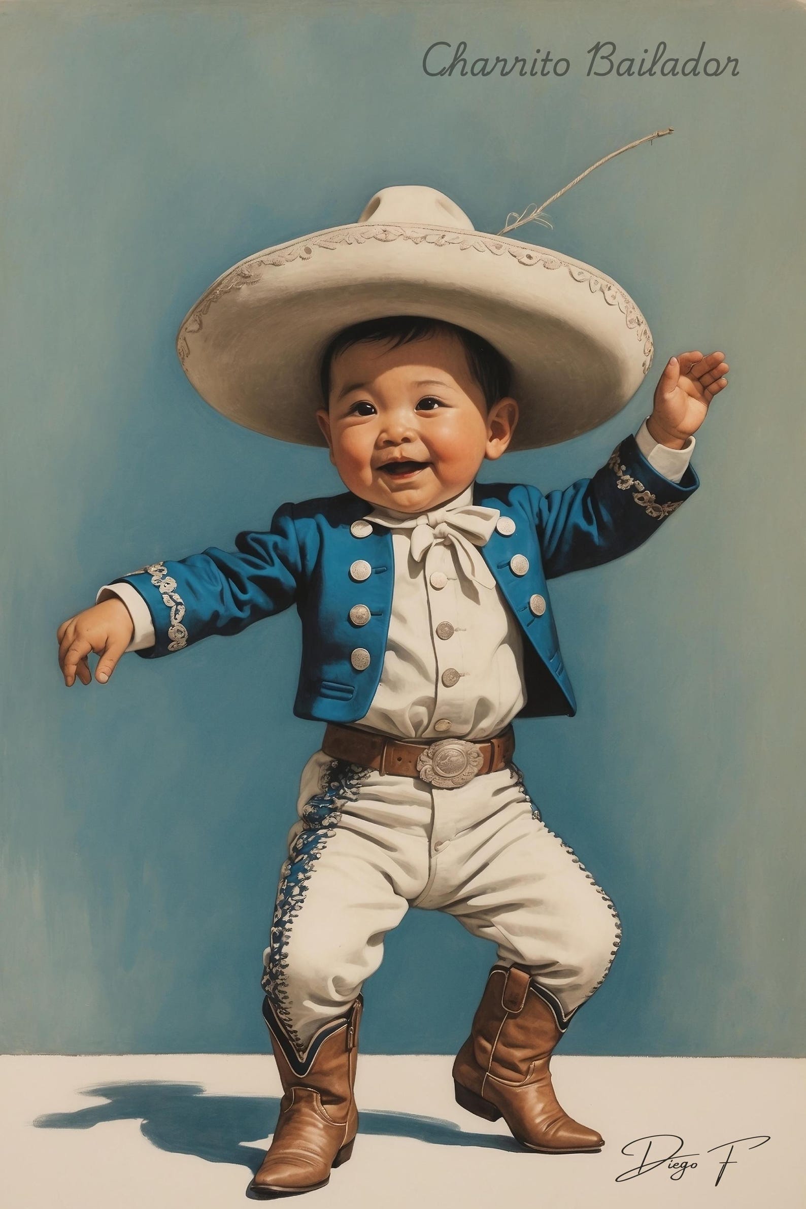 Mexican Baby Charro Vintage Inspired Home Decor Download - Etsy