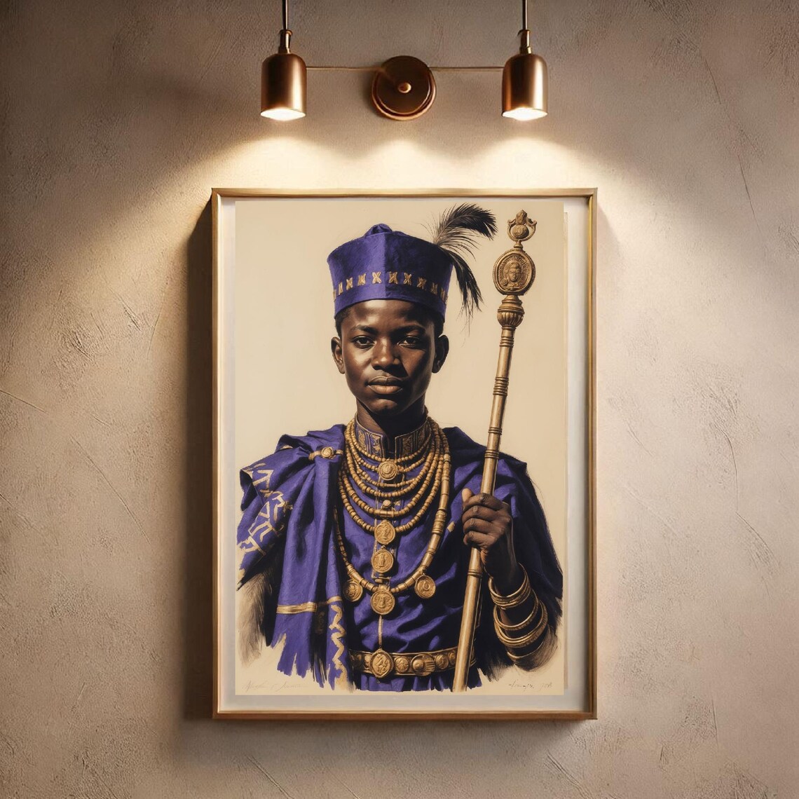 African Prince Vintage Inspired Black Royalty Art Download - Etsy