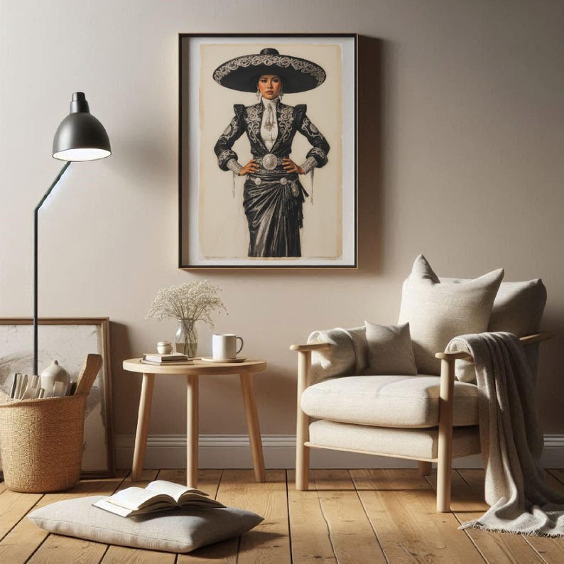 Orgullo Charro Mexican Cowgirl Western Vintage Inspired Home Decor ...