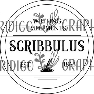 Scribbulus Potter Store Logo SVG PNG EPS Dxf Files - Etsy