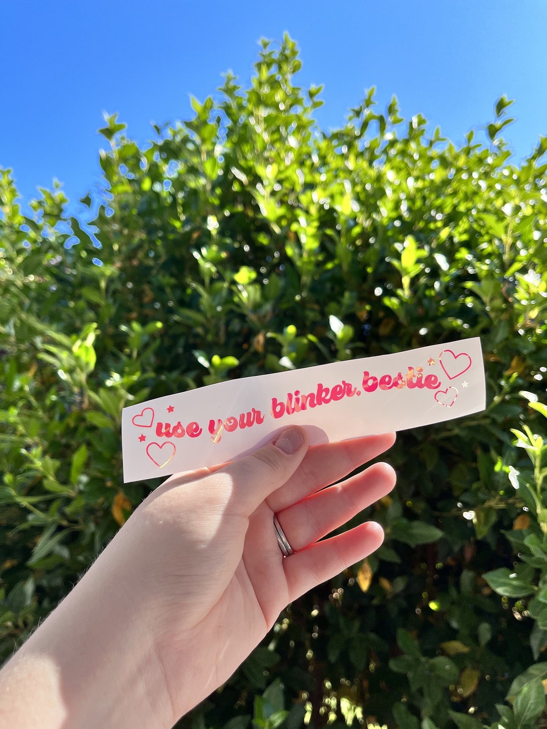 Use Your Blinker Bestie Vinyl Decal Bumper Sticker | 6in, 8in, 10in ...