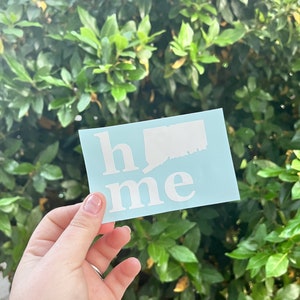 Custom Home State Car Decal | Vinyl Decal | 50 States Available - Etsy