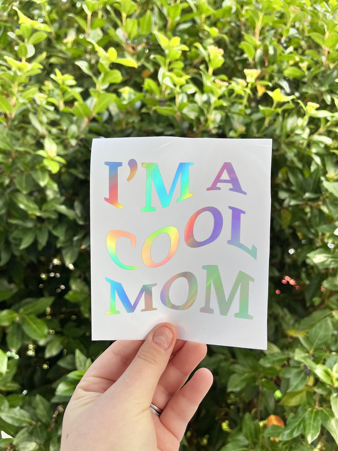 I'm A Cool Mom Holographic Car Decal | Custom Car Decal | Vinyl Decal ...