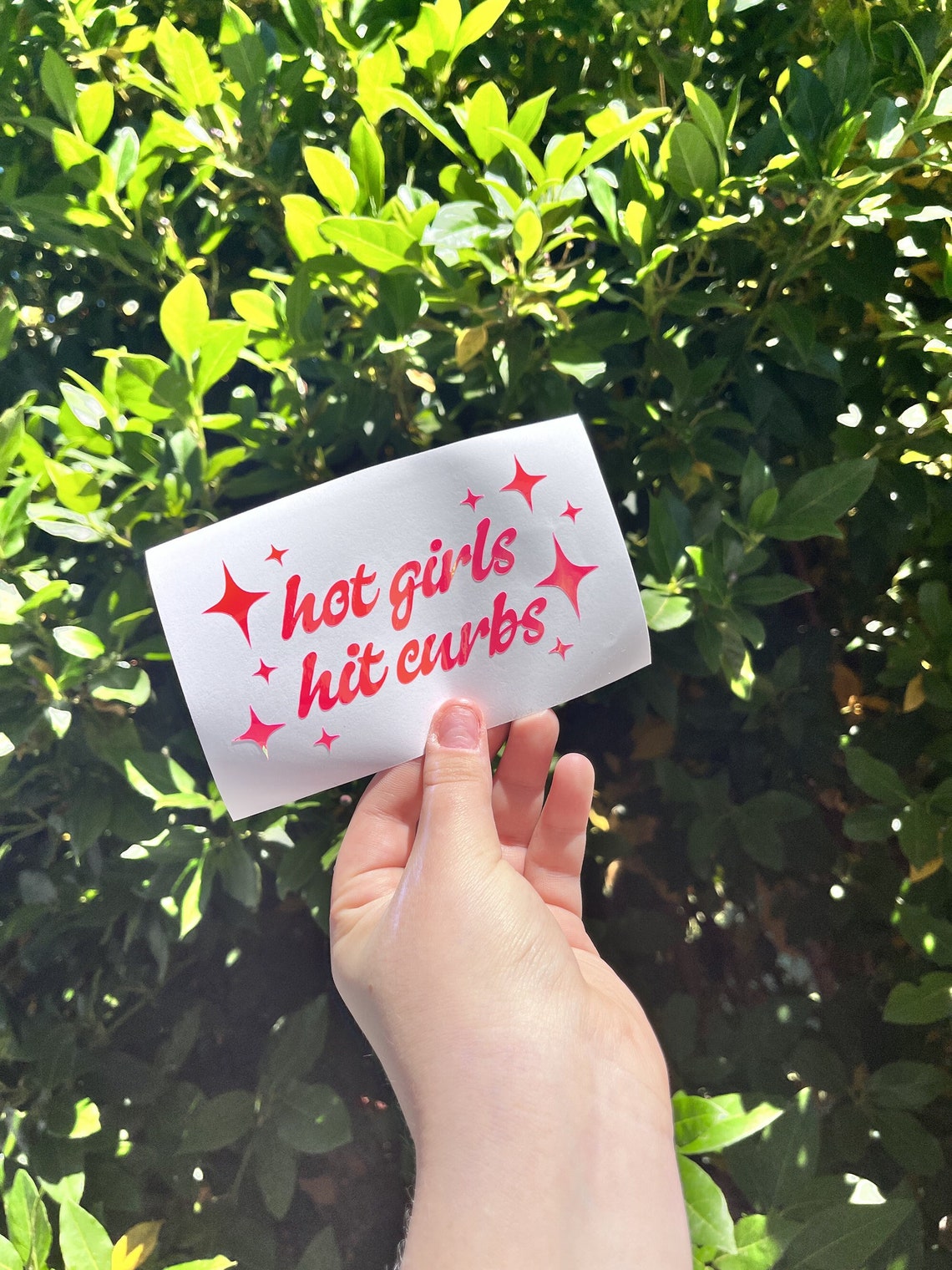 Hot Girls Hit Curbs Cute Funny Bumper Sticker 4.5in and 6.5in - Etsy