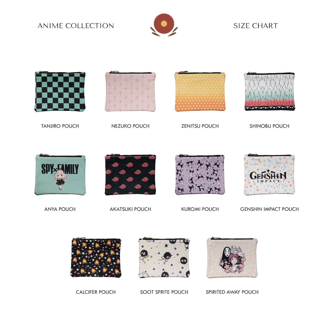 Anime Pouches | Demon Slayer | Spy X Family | Naruto | Studio Ghibli ...