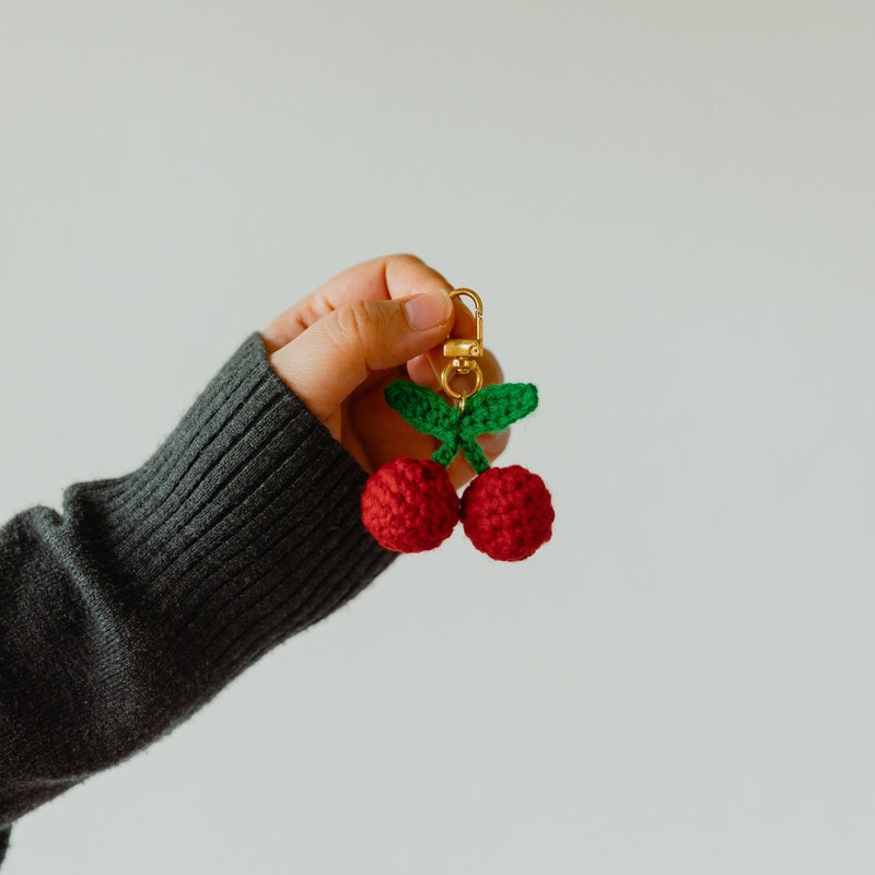 Cherry Keychain Charms - Etsy