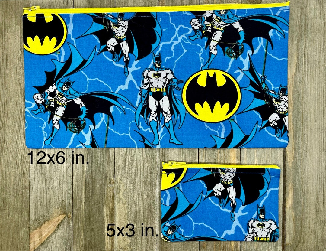 DC Superhero Batman Print Zippered Pouch/pencil Case/makeup Bag / Coin ...