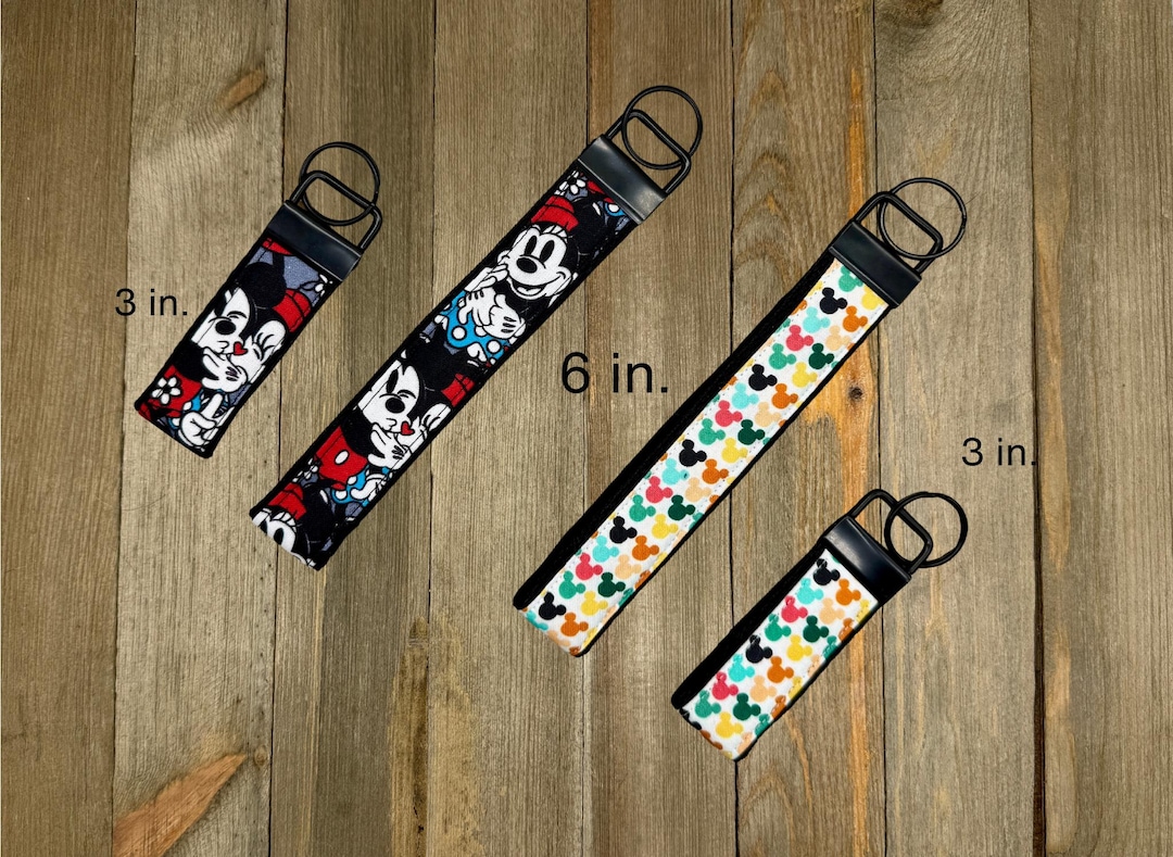 Magical Mouse Print Car Key Fob for House Keys, Wristlet Keychain ...