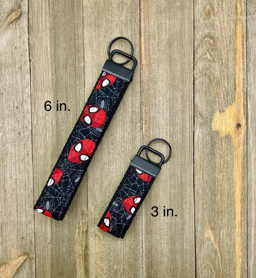 Marvel Spider-man Face Print Car Key Fob for House Keys, Wristlet ...