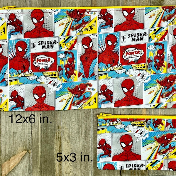 Spider Man Pencil Case - Etsy