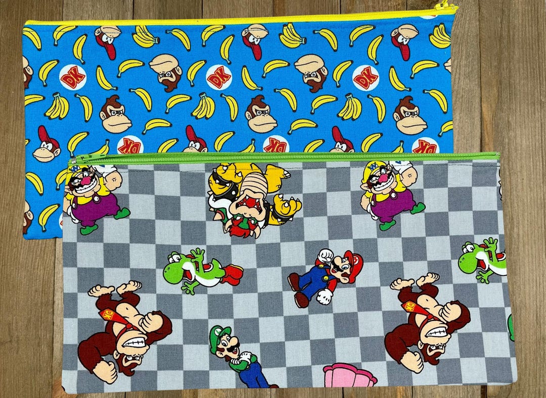 Video Game Characters Print Zippered Pouch/pencil Case/makeup Bag ...