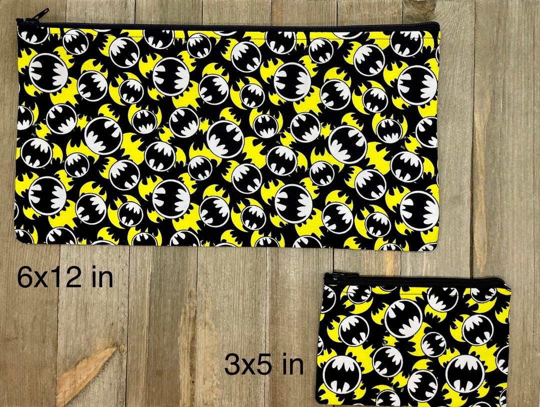 Batman Symbol Print Zippered Pouch/pencil Case/makeup Bag / Coin Purse ...