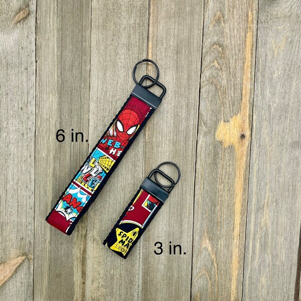Spiderman Comic Keychain - Etsy