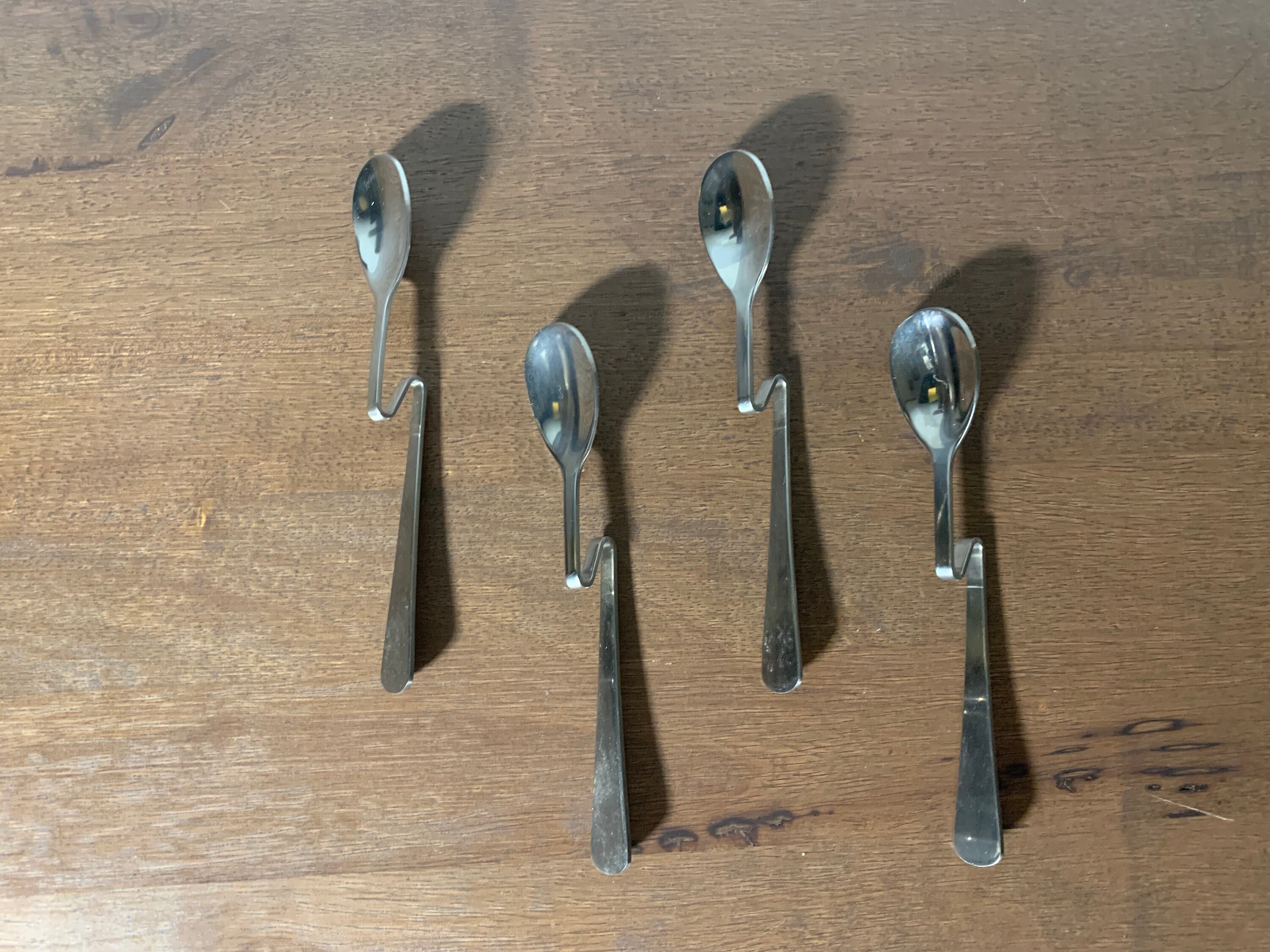 Bent Spoons Ceramic Coffee Mug Set of 4 - Saucers/spoons - Etsy