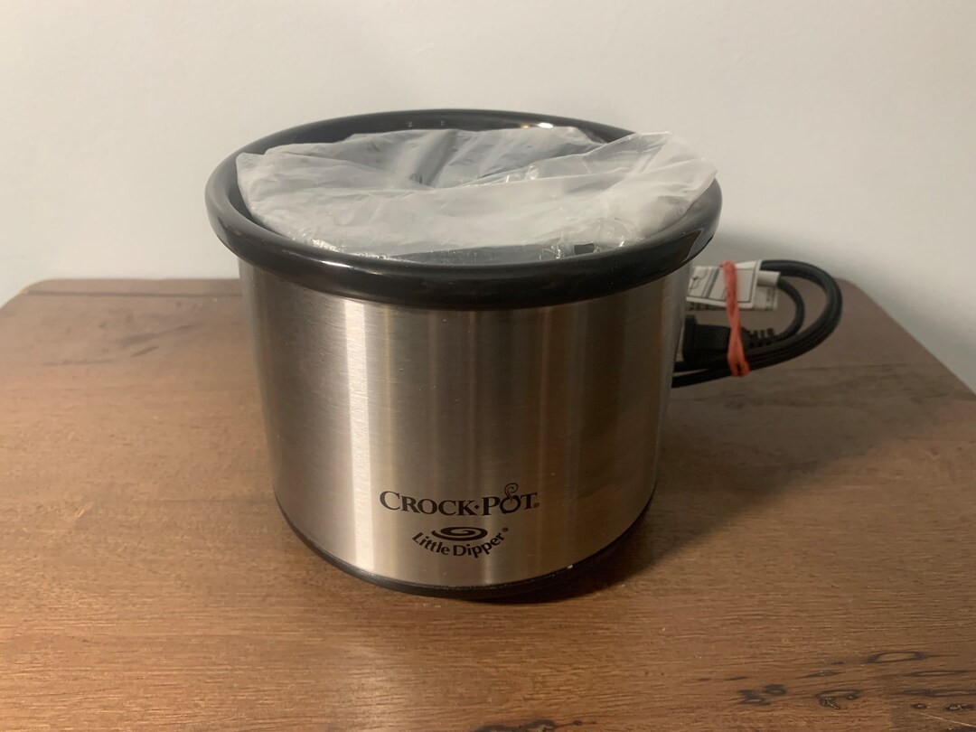 BRAND NEW Crock-pot Brand little Dipper Stainless Steel Slow-cooker/wax ...