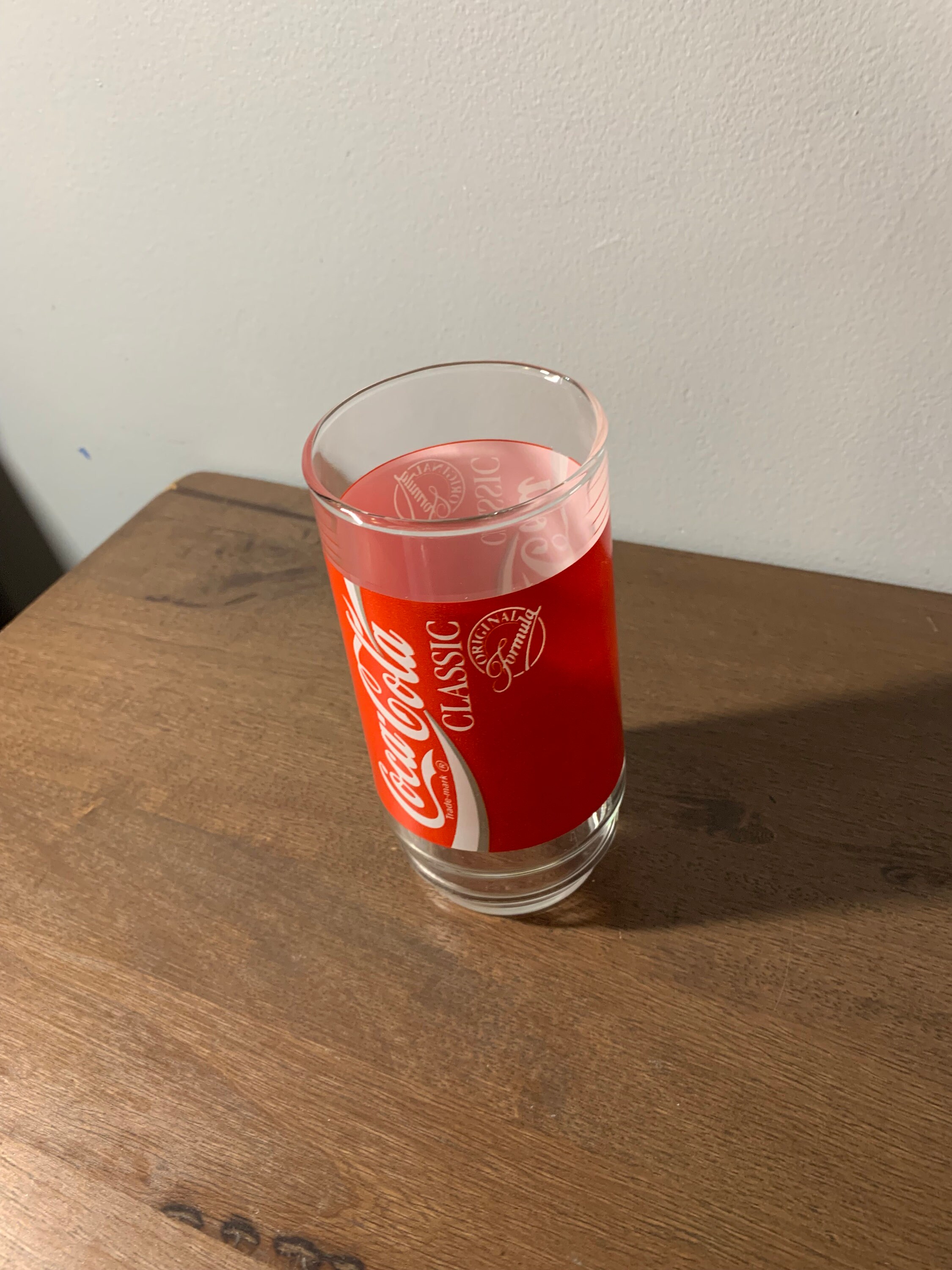 Vintage Coca-cola Original Formula Highball Red and White Glass 5 1/2 ...