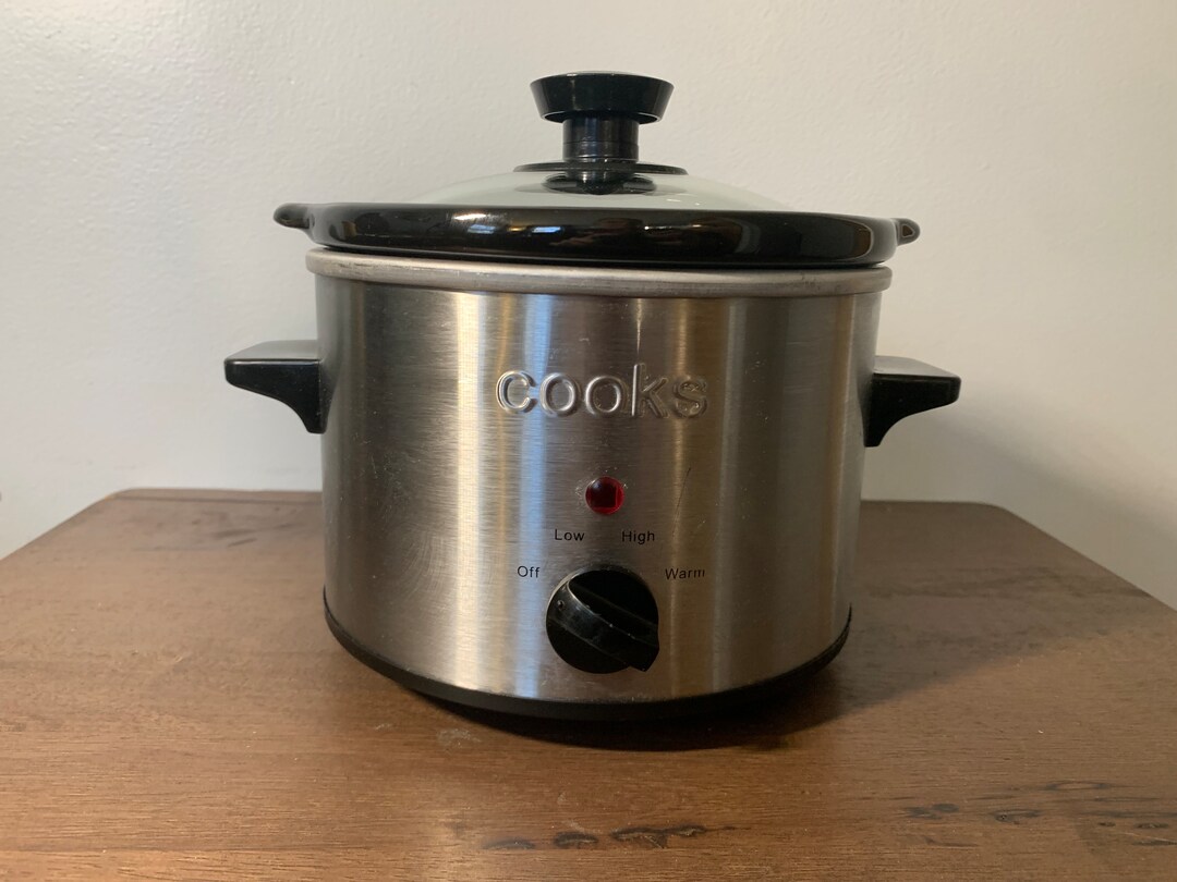 Cooks Brand 1.5 Quart Stainless Steel Home Slow Cooker - Etsy