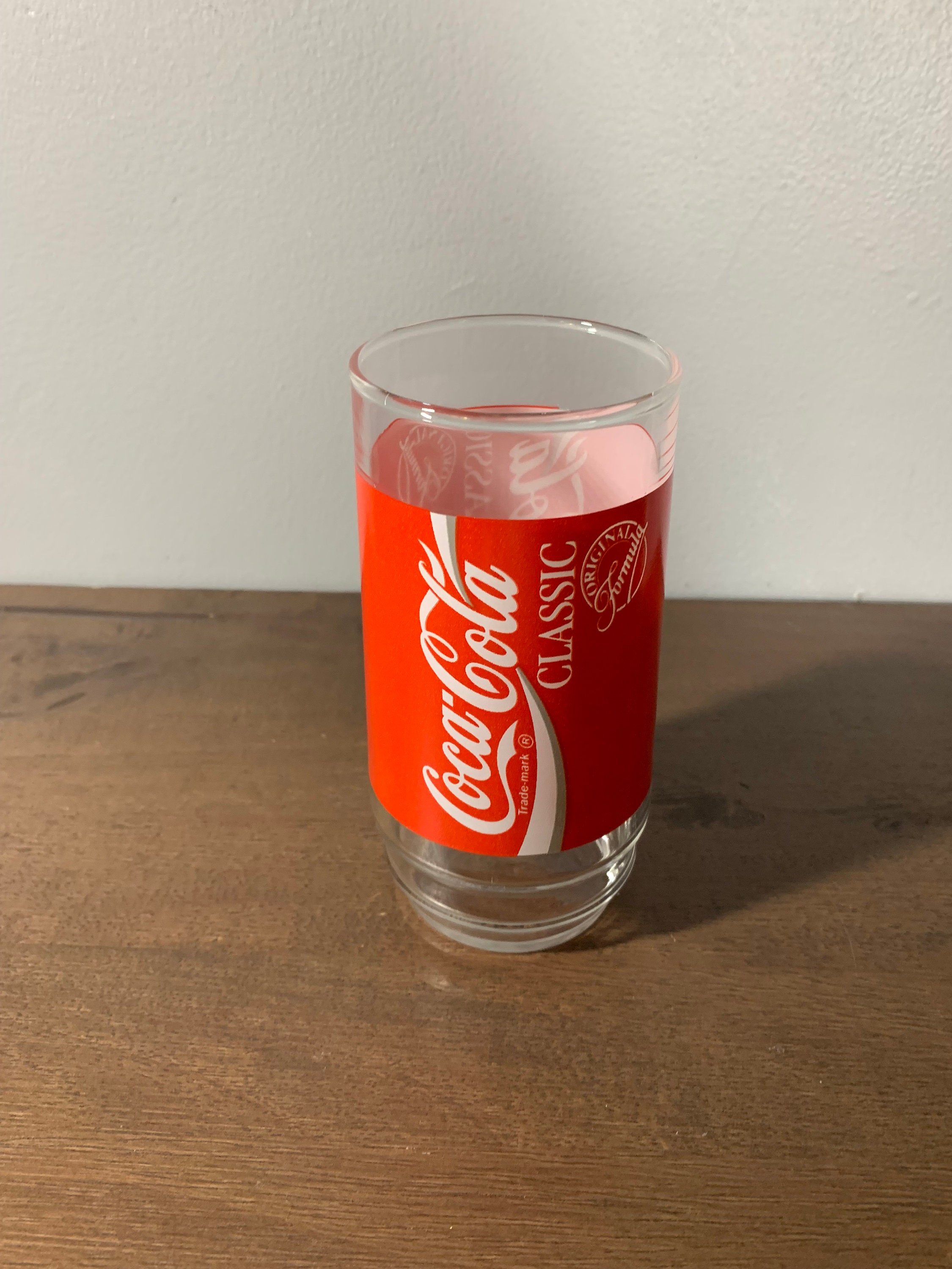 Vintage Coca-cola Original Formula Highball Red and White Glass 5 1/2 ...