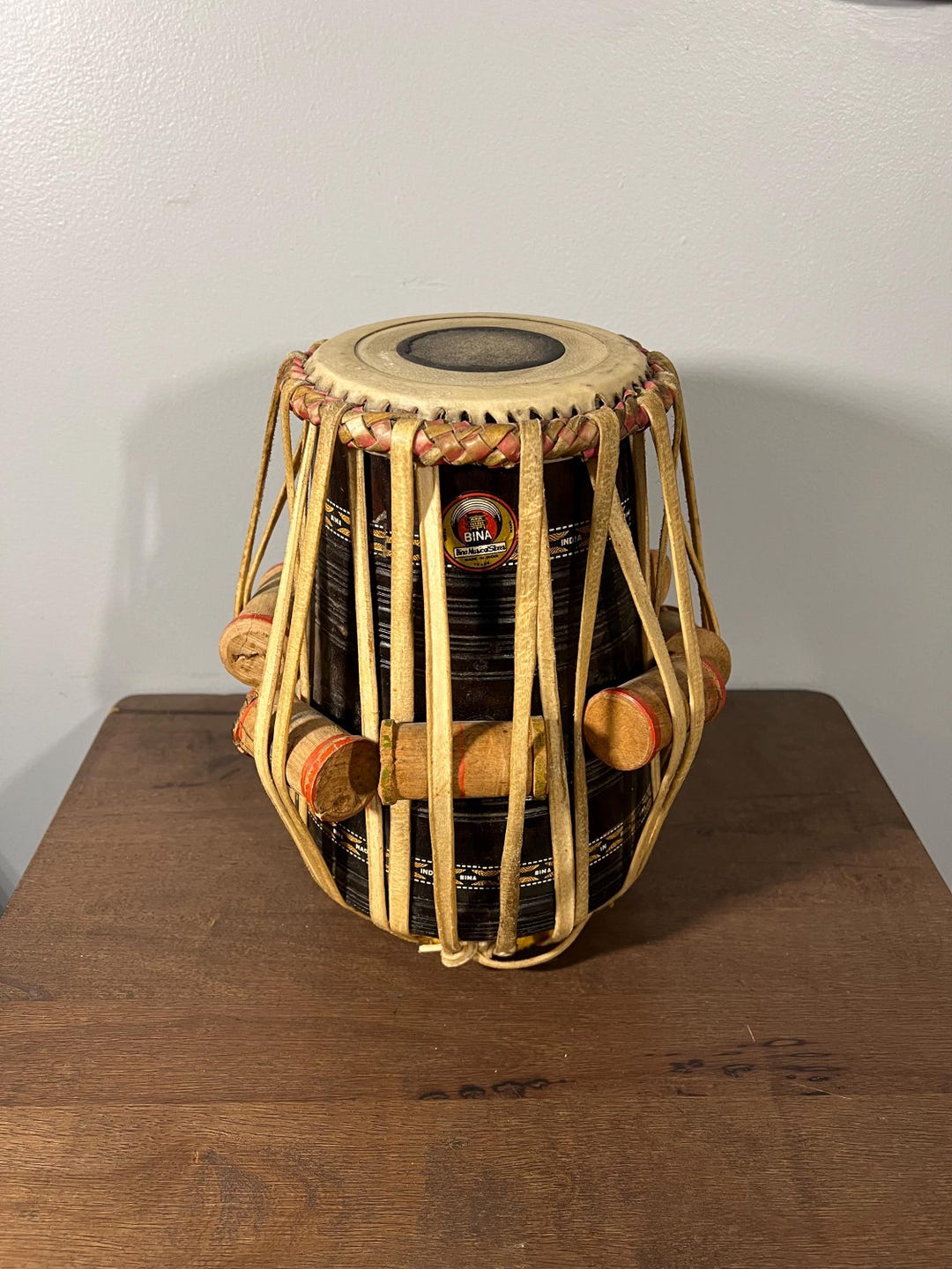 Authentic Sheesham Wooden Dayan Tabla Drum Percussion India Musical ...