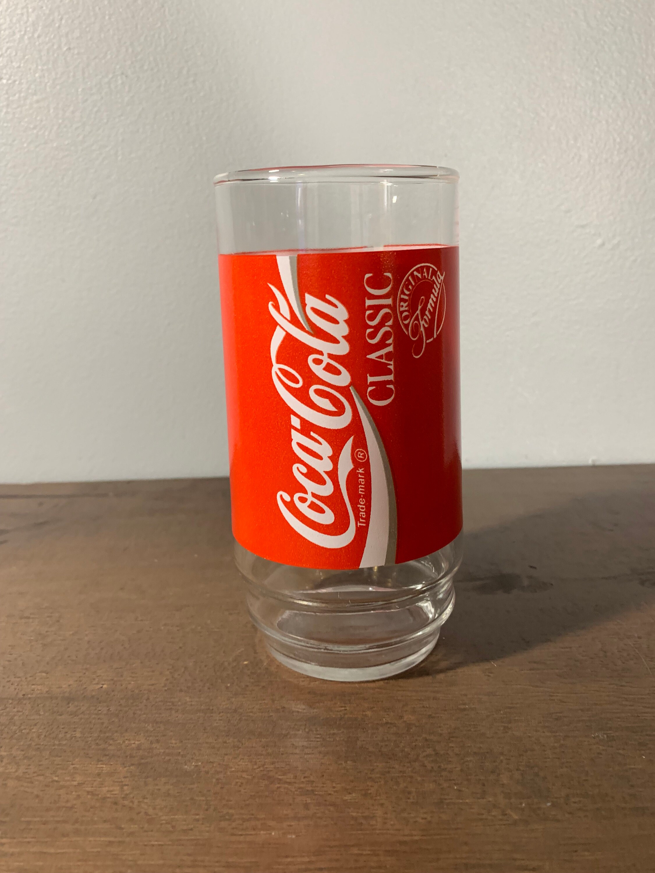 Vintage Coca-cola Original Formula Highball Red and White Glass 5 1/2 ...