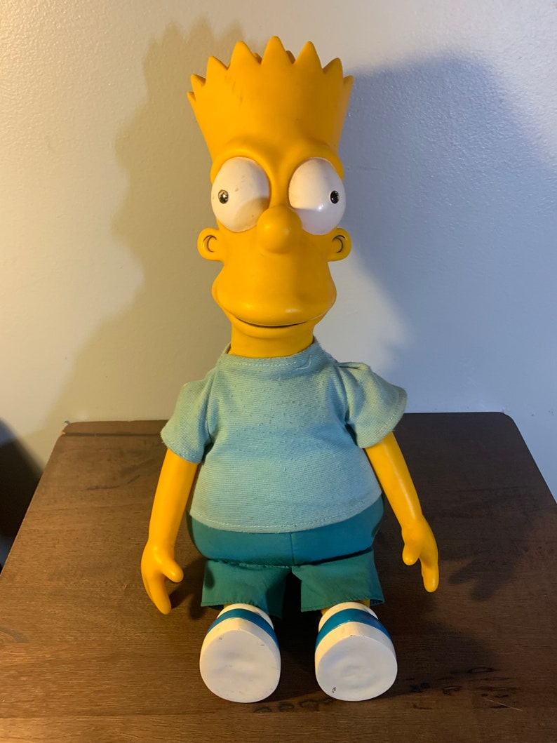 Vintage “the Simpson’s” Bart Simpson Dan Dee 11” Vinyl Plush Doll Toy ...