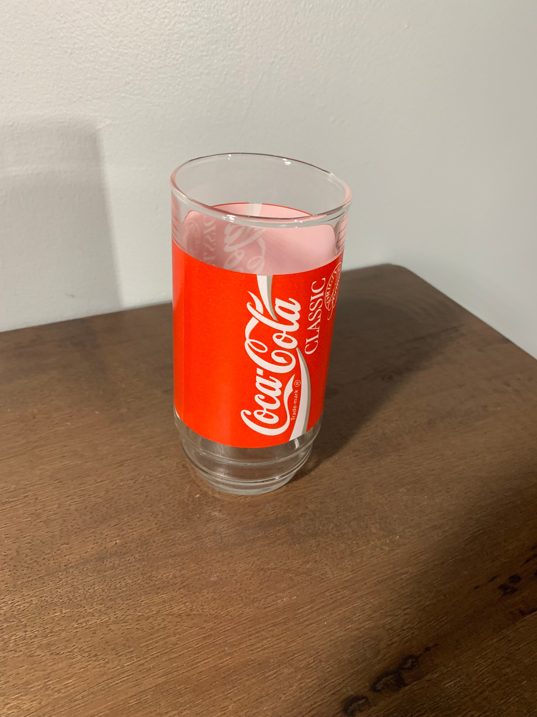 Vintage Coca-cola Original Formula Highball Red and White Glass 5 1/2 ...