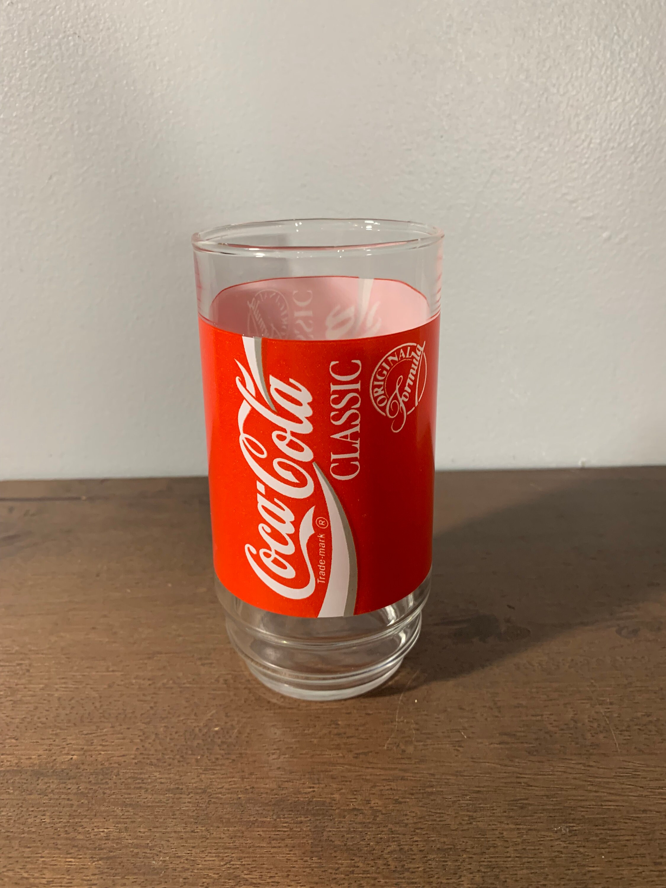 Vintage Coca-cola Original Formula Highball Red and White Glass 5 1/2 ...