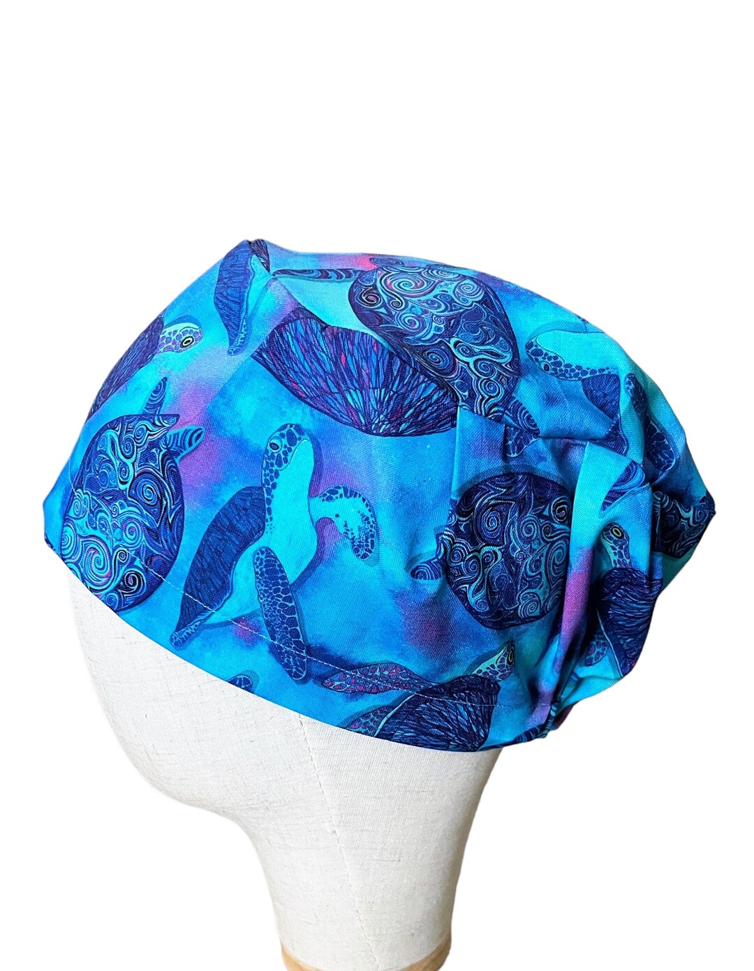 Watercolor Turtle Scrub Cap - Etsy