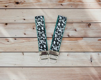Cow Print Wristlet - Etsy