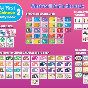 My First Chinese Busy Book 02 - Strokes, Chinese Alphabets and Colors ...