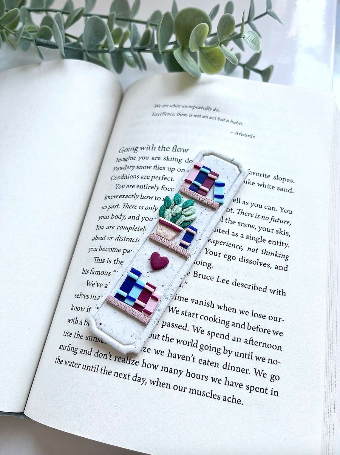 Bookmark, Polymer Clay, Handmade Bookmark, Polymer Clay Bookmark ...