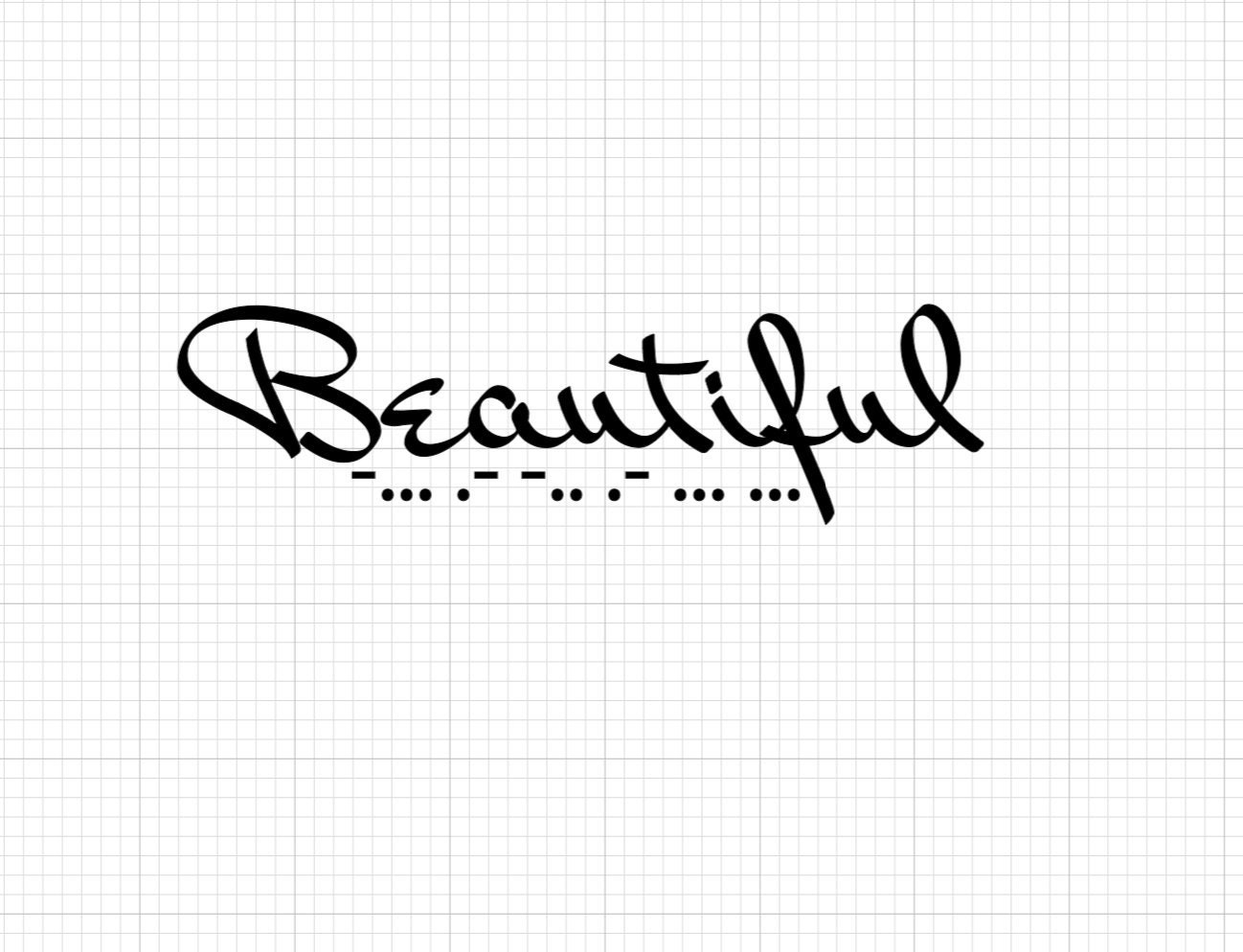 Beautiful Badass Morse Code SVG - Beautiful Svg - Self Love Svg ...