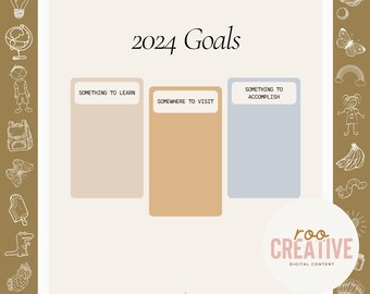 Teen Vision Board | Teen New Years Goal Sheet | Goal Setting Printable ...