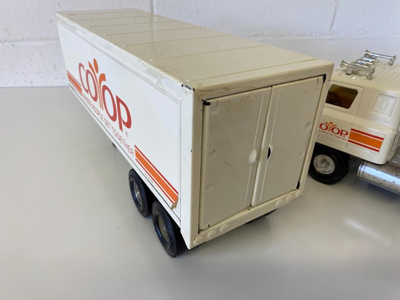 Ertl International CO-OP Semi Truck & Trailer Die Cast Vintage Toy Made ...